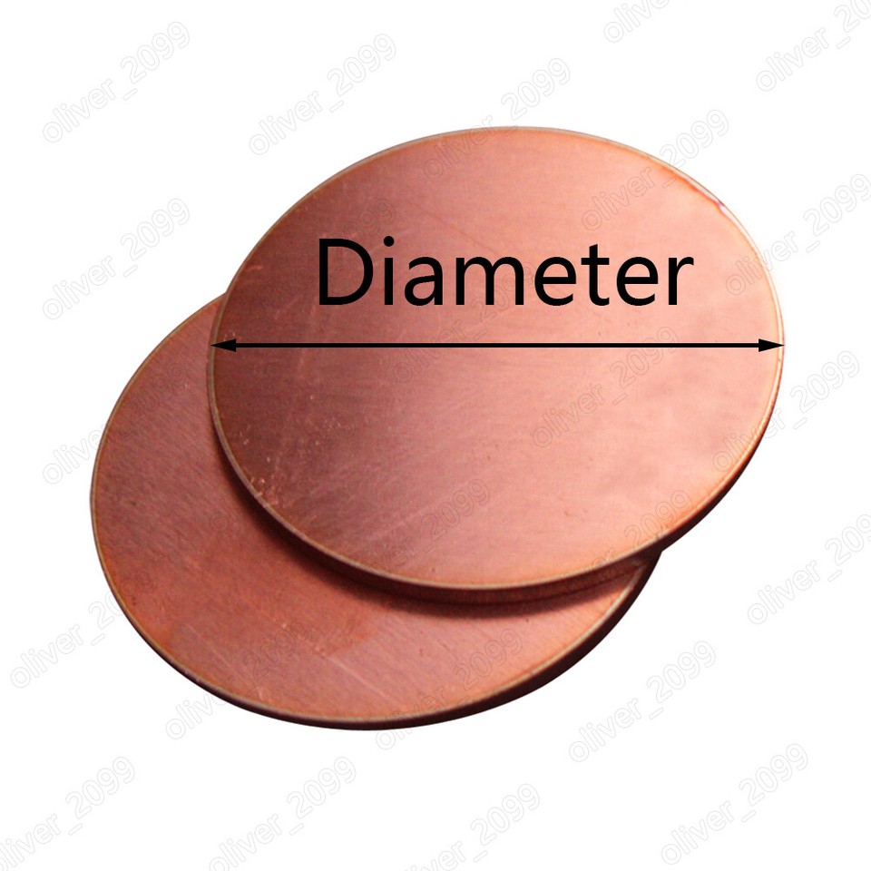 Pure copper Cu Metal Sheet Round Copper Sheet Solid Copper Disc Select ...