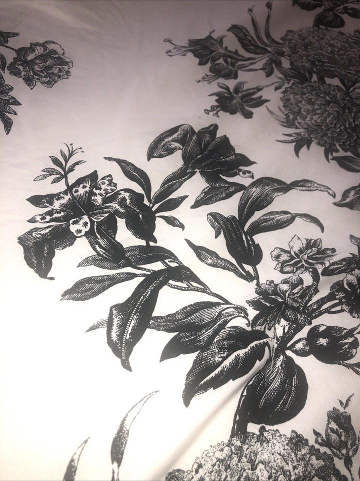 Laura Ashley Amberly Black Floral Toile Twin Reversible & Pillow Case ...