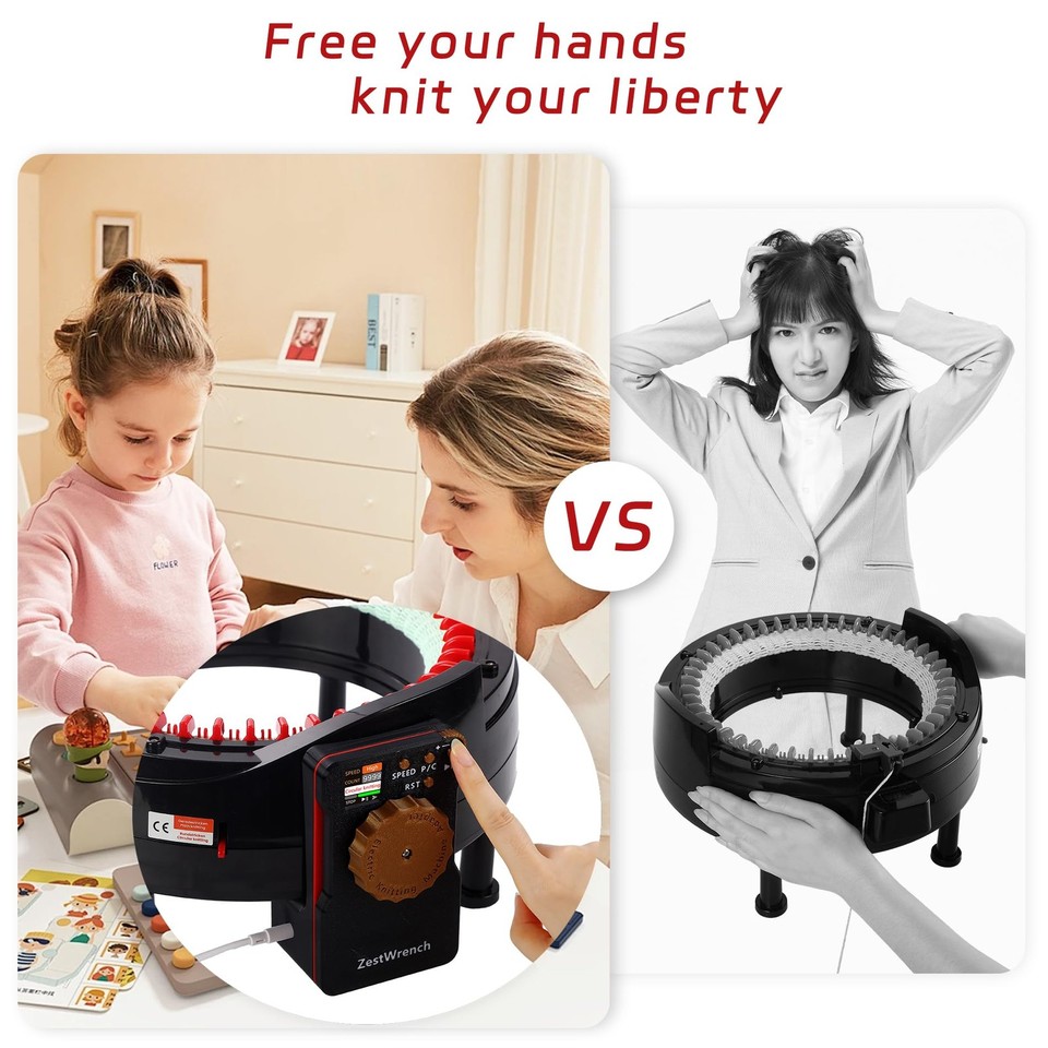 [2025 Upgrade] Electric Knitting Machine Adapter for addi Express King ...