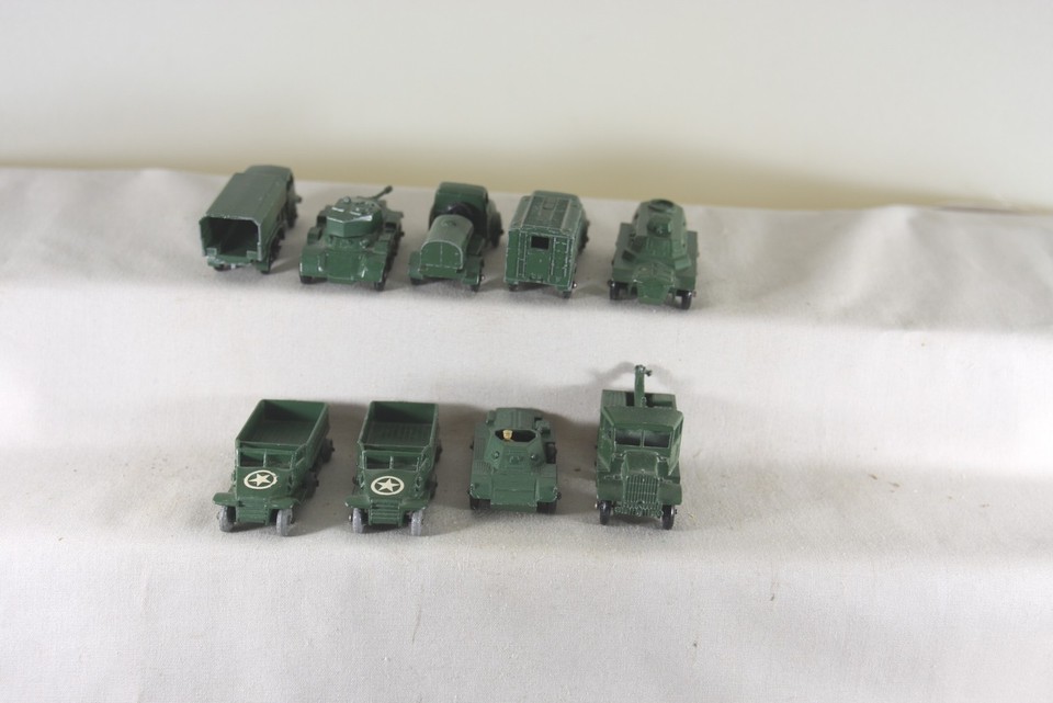 Lot of Nine Vintage Matchbox Military Vehicles | eBay