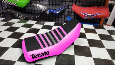 Kawasaki KXF 250 TECATE 4 Seat Cover Fits 1987 To 1988 Models Pink ...
