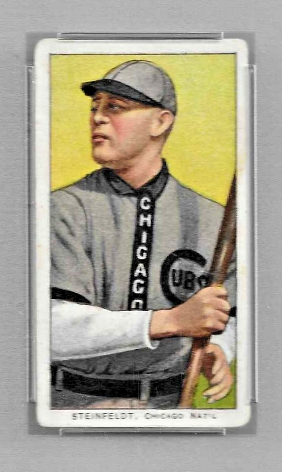1909-1911 T206 POLAR BEAR TOBACCO BASEBALL CARD PSA 2 HARRY STEINFELDT ...