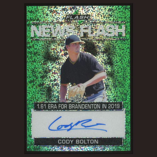 Cody Bolton Rookie Auto /15 Green #NF-CB3 Autograph 2019 Leaf Flash ...