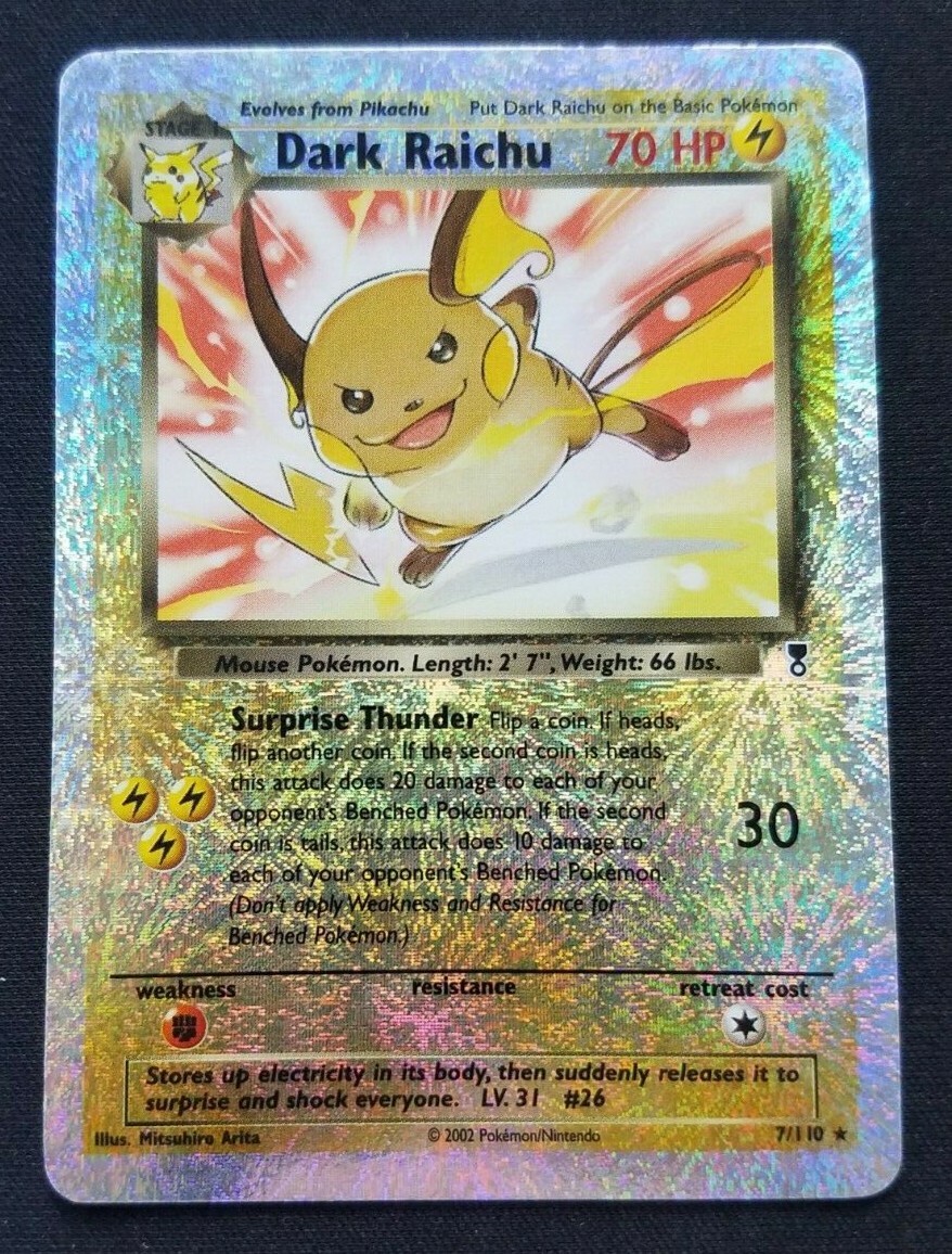 Dark Raichu Card