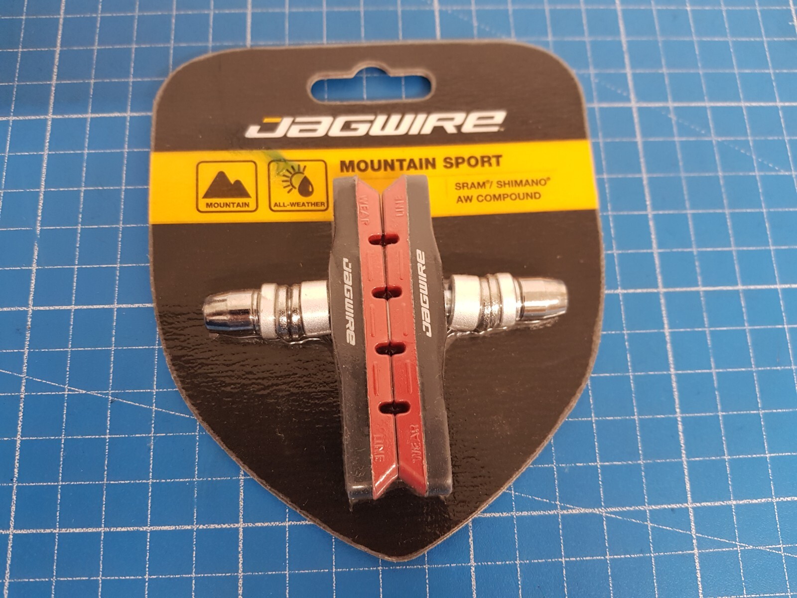 Jagwire Mountain Sport Bremsschuhe schwarz/rot (JS908T-R-N1) | eBay.de