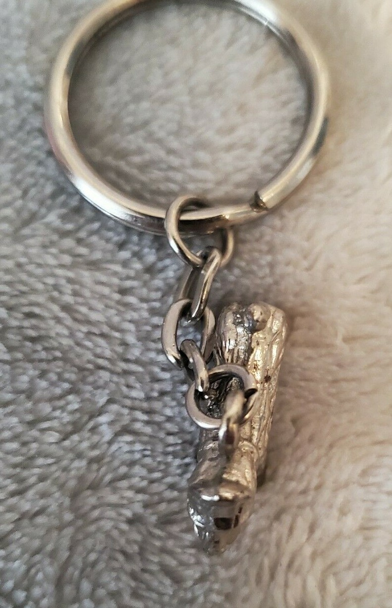 Vintage SCOTTIE DOG Scottish Terrie SILVER color KEY RING / KEY CHAIN ...