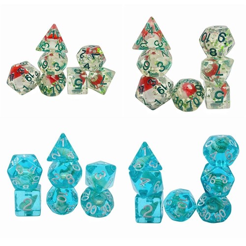 7Pcs/set Mushroom Conch DND Dice D4 D6 D8 D10 D12 D20 Game Dice TRPG ...