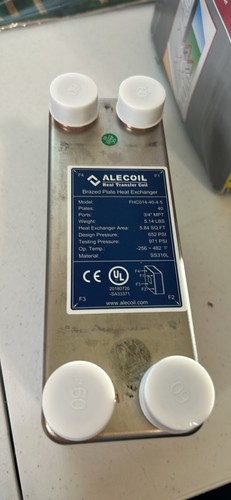 Alecoil Heat Transfer Coil 3”x8” -40 BP | eBay
