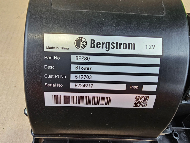 Freightliner OEM Bsm-519703 Blower Motor 12v Bergstrom Bfz80 / 519703 ...