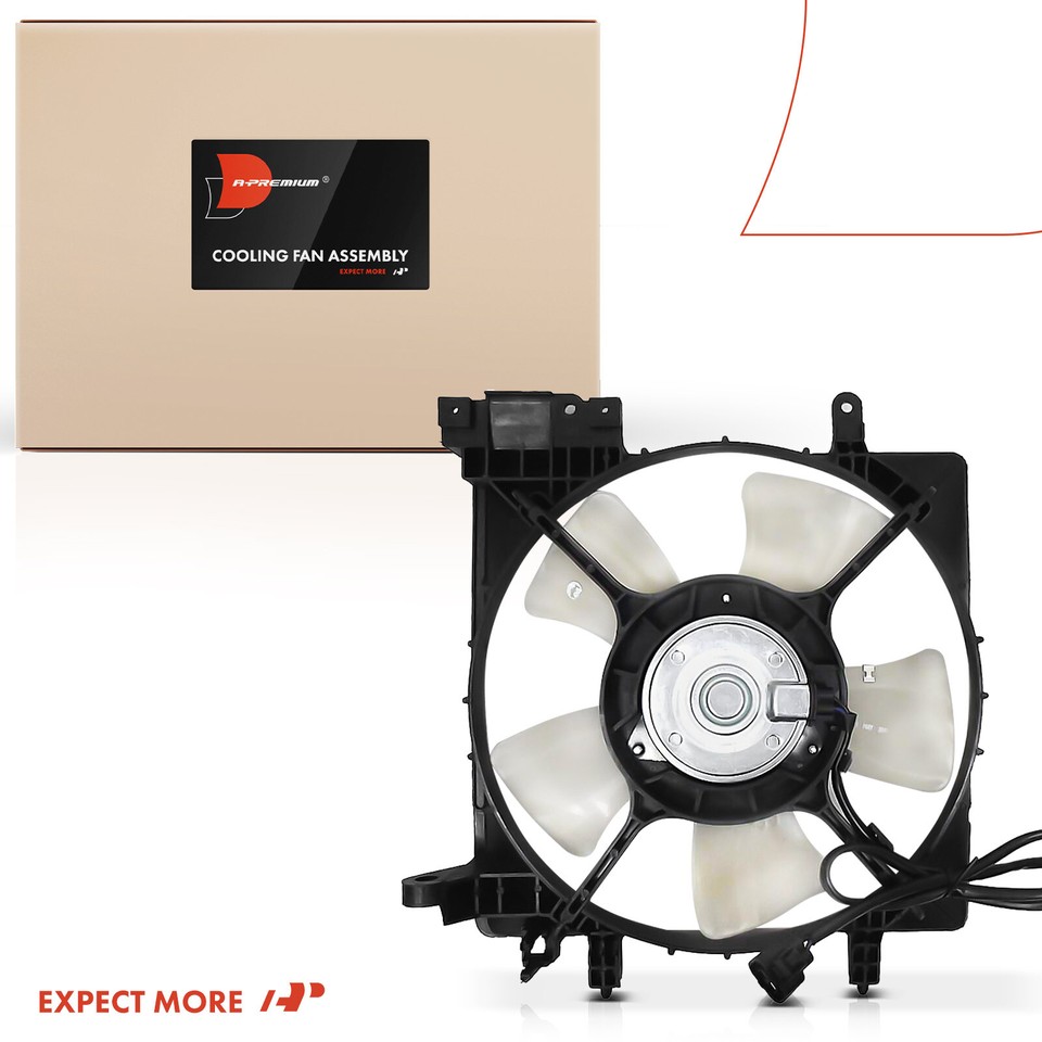 Single Engine Radiator Cooling Fan w/Shroud Assy for Subaru Outback 05 ...