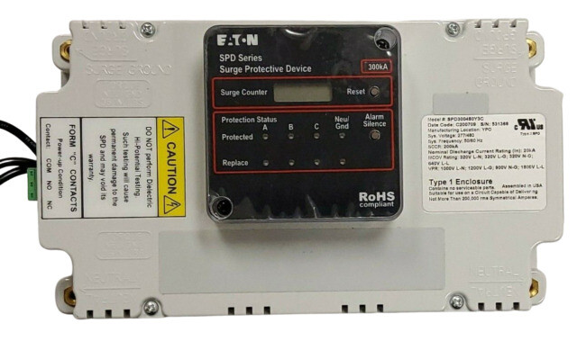 Eaton Cutler-Hammer SPD300480Y3C 300ka Surge Protection Devices for ...