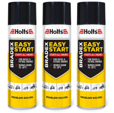 3x Holts Bradex Easy Start For Petrol & Diesel Engines Cold Starting ...