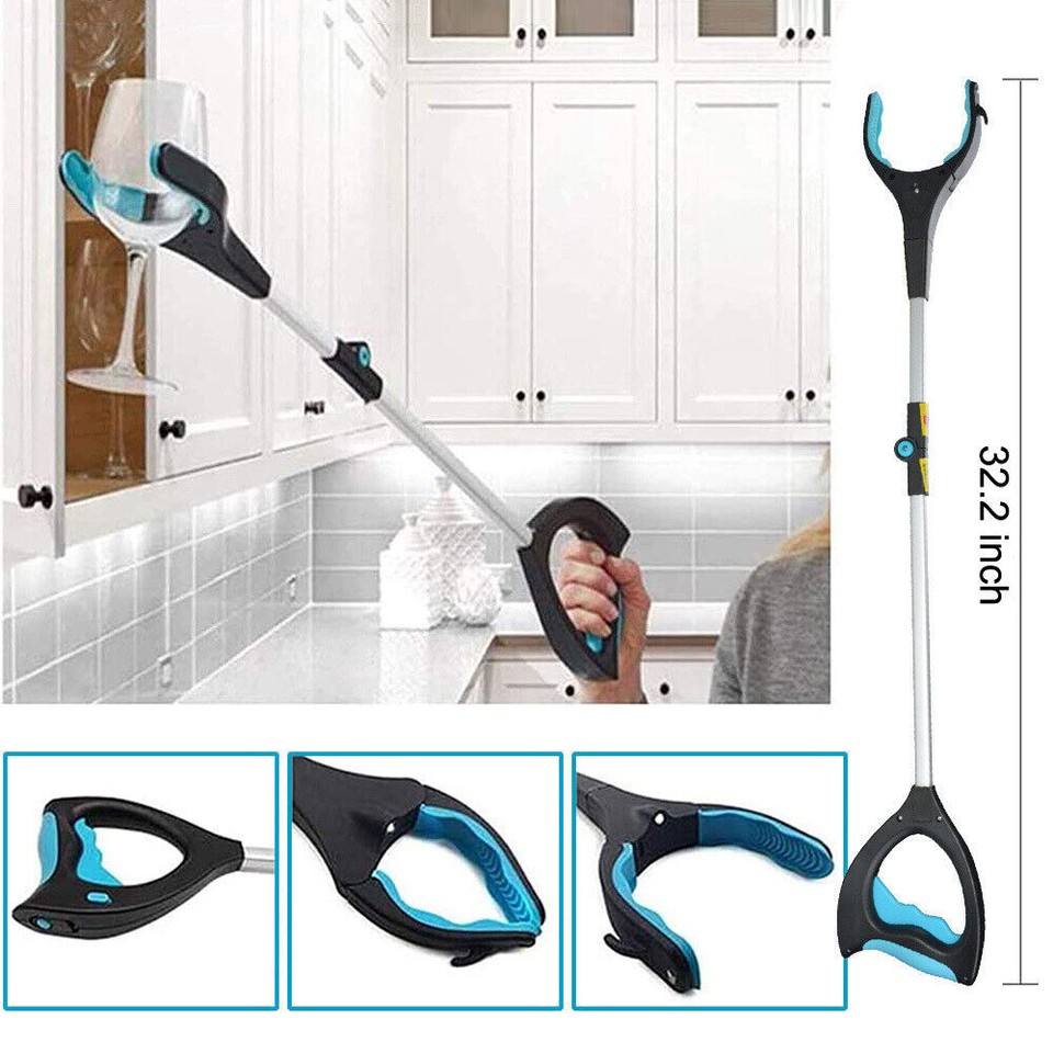 32" Grabber Pick Up Tool Foldable Garbage Hand Grip Reaching Stick ...