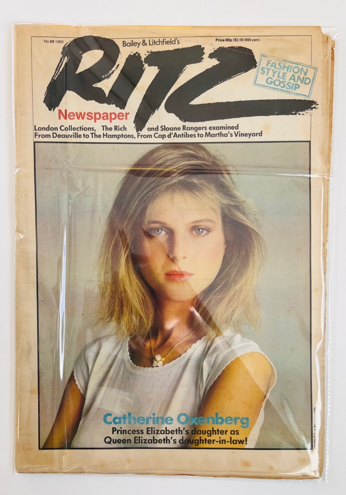 RITZ newspaper london collections fashion art catherine oxenberg Rare ...