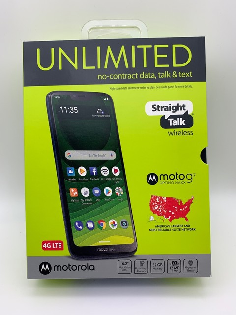 Motorola Moto G7 Optimo Maxx 32GB - Marine blue (Straight Talk ...