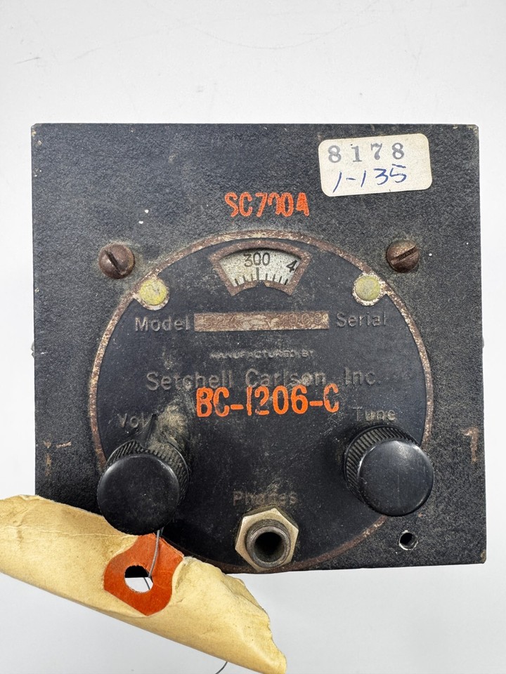 Setchell Carlson 524 Signal Corps BC-1206C Aircraft Beacon Receiver | eBay