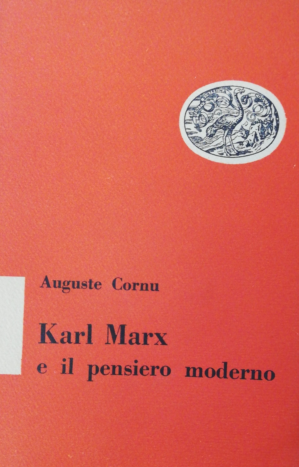 CORNU AUGUSTE KARL MARX E IL PENSIERO MODERNO 1949 Einaudi | eBay
