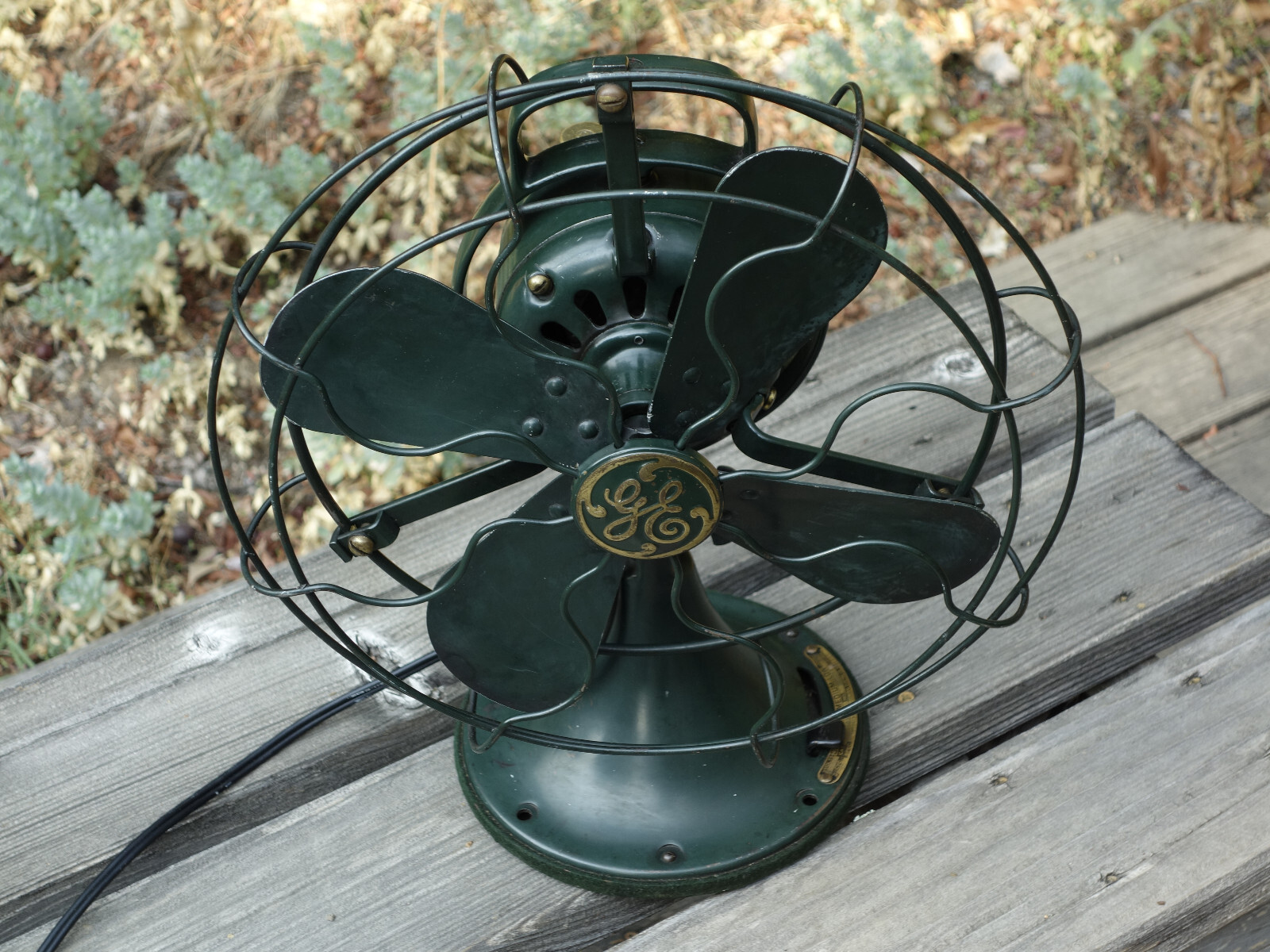 Antique 12" General Electric Form ANI Cat 75423 3 Speed Oscillating ...