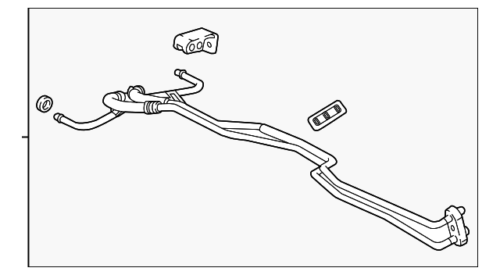 GM Automatic Transmission Fluid Cooler Inlet and Outlet Line 84075818 ...