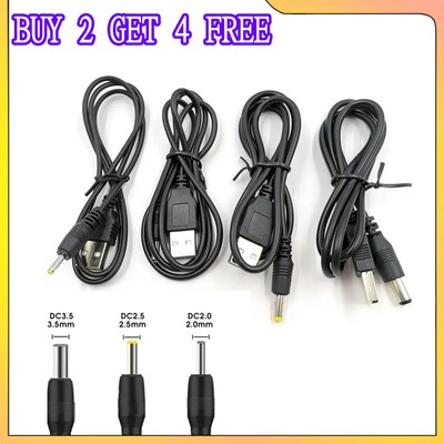 USB to 3.5mm 2.5mm 2mm Jack Barrel Male DC 5V Power Charger Plug ...