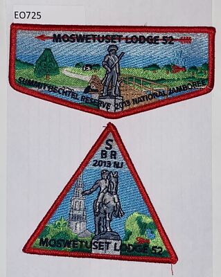 Boy Scout OA Flap Set Moswetuset Lodge 52 Summit Bechtel Reserve 2013 ...