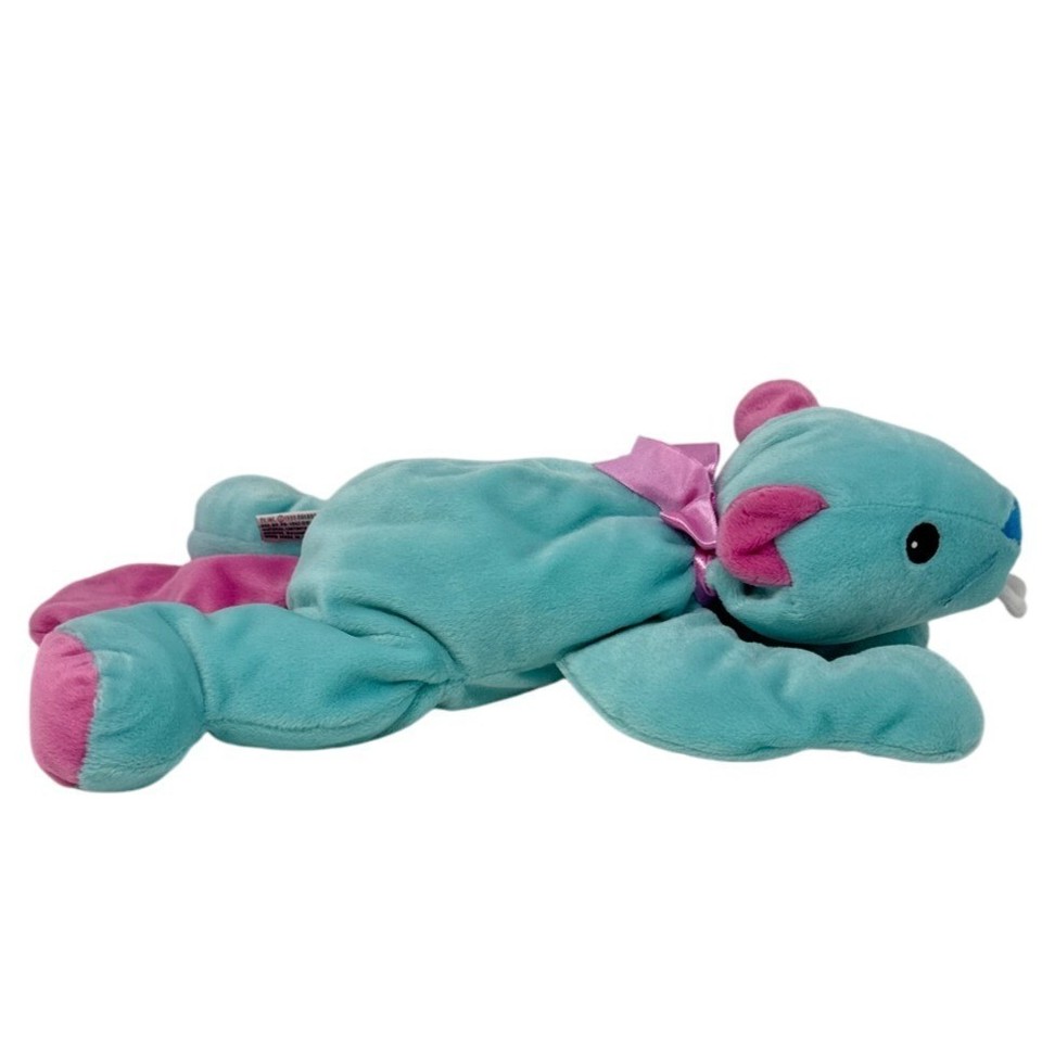 Ty Beanie Baby Beaver Plush Toy Teal & Pink Soft Collectible Animal ...