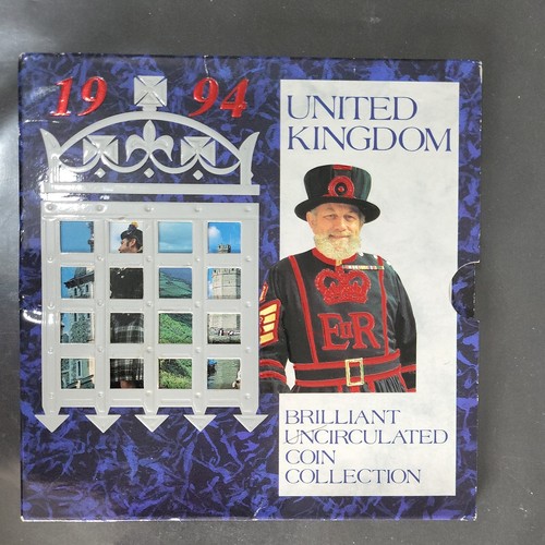 1994 The Royal Mint UK Brilliant Uncirculated BUNC Annual 8 Coin Set ...
