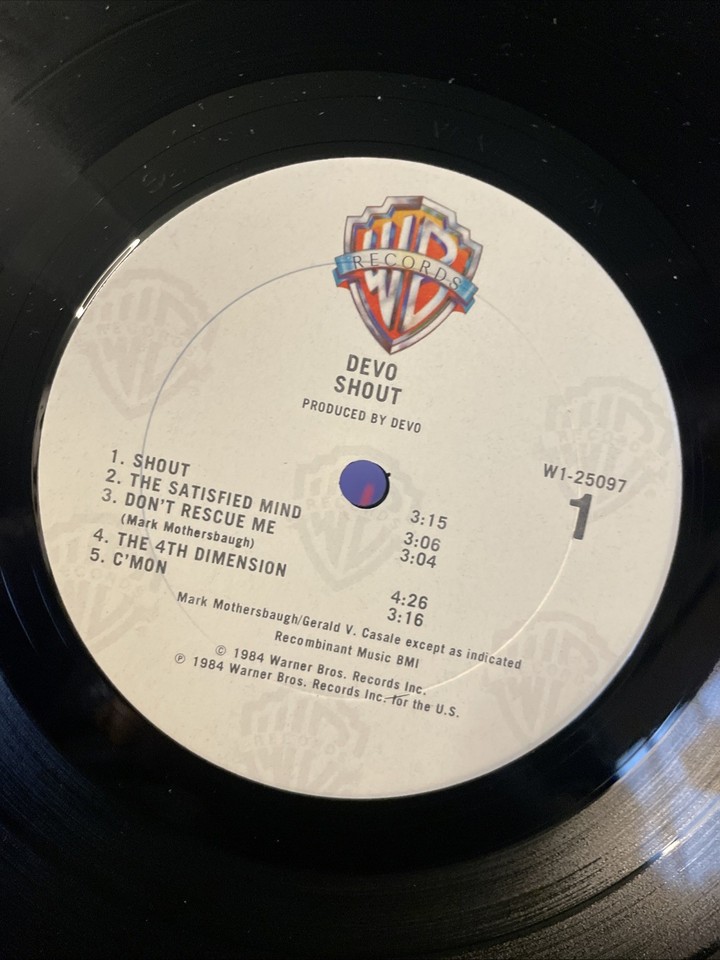 Devo Shout (1984) Vinyl LP Record Warner Bros. W1-25097 With Shrink ...