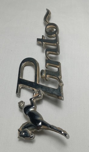 Vintage 1970's Ford Pinto Metal Car Door Emblem Classic Car Horse ...