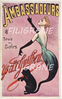 Yvette GUILBERT CABARET Rint - POSTER HQ 40x60cm d'une AFFICHE VINTAGE ...
