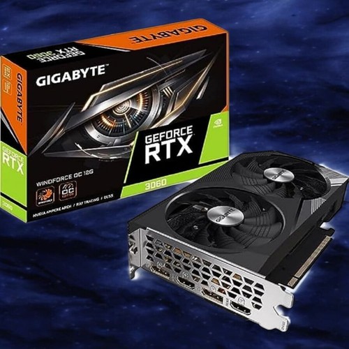 GeForce RTX 3060 Gaming Graphics Card Gigabyte Nvidia Windforce OC 12GB ...