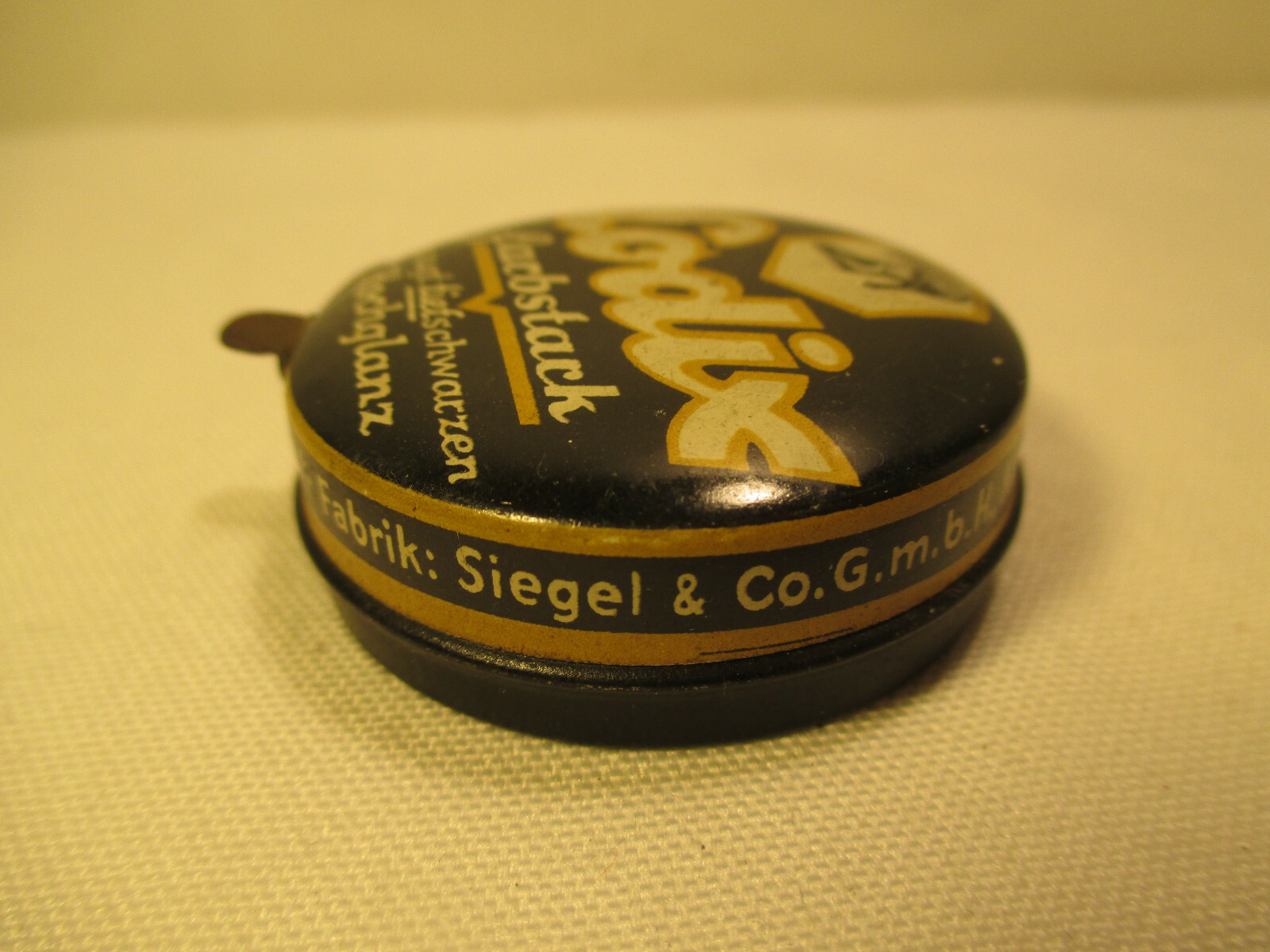 LODIX Reklame Blechdose 20er Jahre Firma Siegel Köln Schuhcreme Schuhe ...