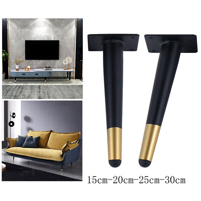 Metal Furniture Table Legs Tapered Feet Protector for Sofa Dresser ...