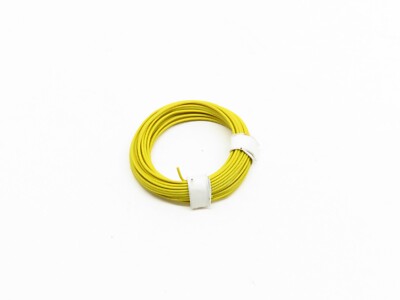 1 ROULEAU 5 M. CABLE ELECTRIQUE SECTION 0,14 MM2 JAUNE | eBay