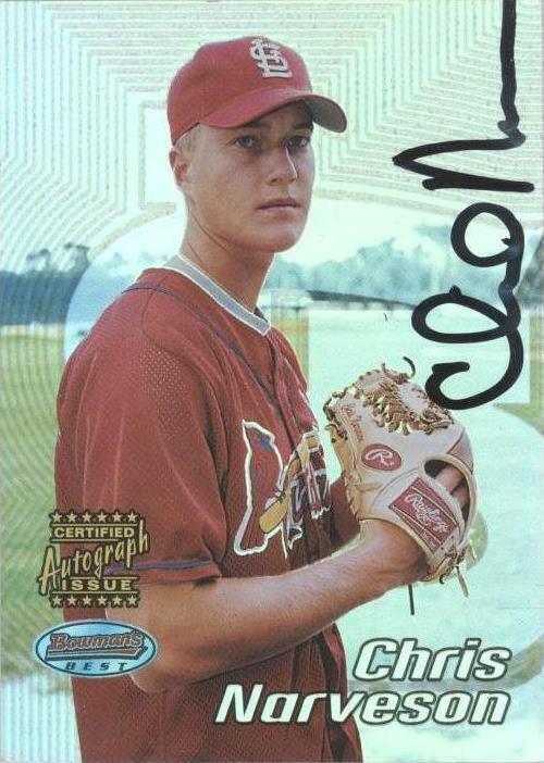 2002 Bowman's Best - Autograph Chris Narveson #177 (AU, RC) for sale ...