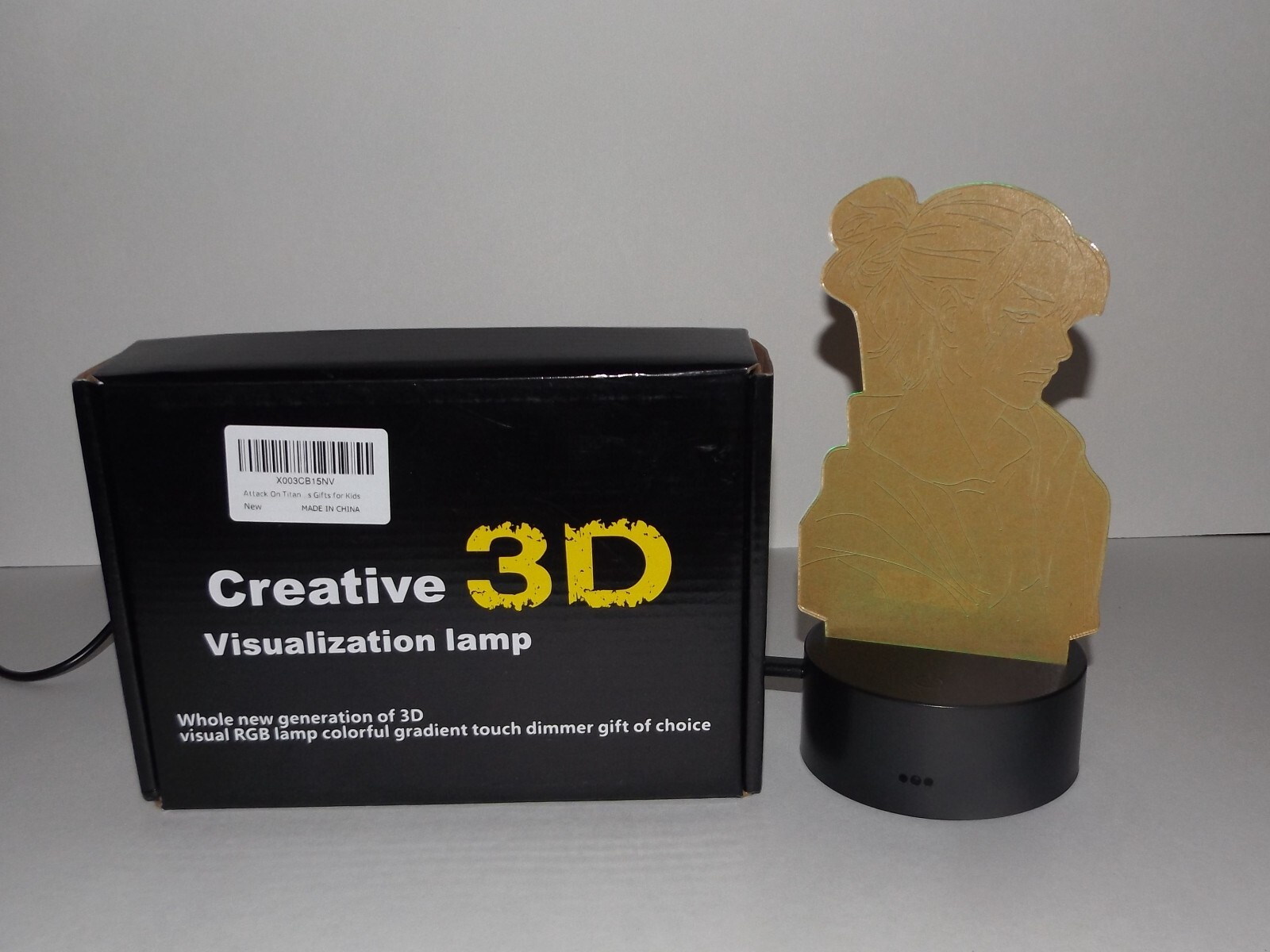 Attack On Titan Animae Eren Jeager Creative 3D Visualization Lamp New Old Stock | eBay