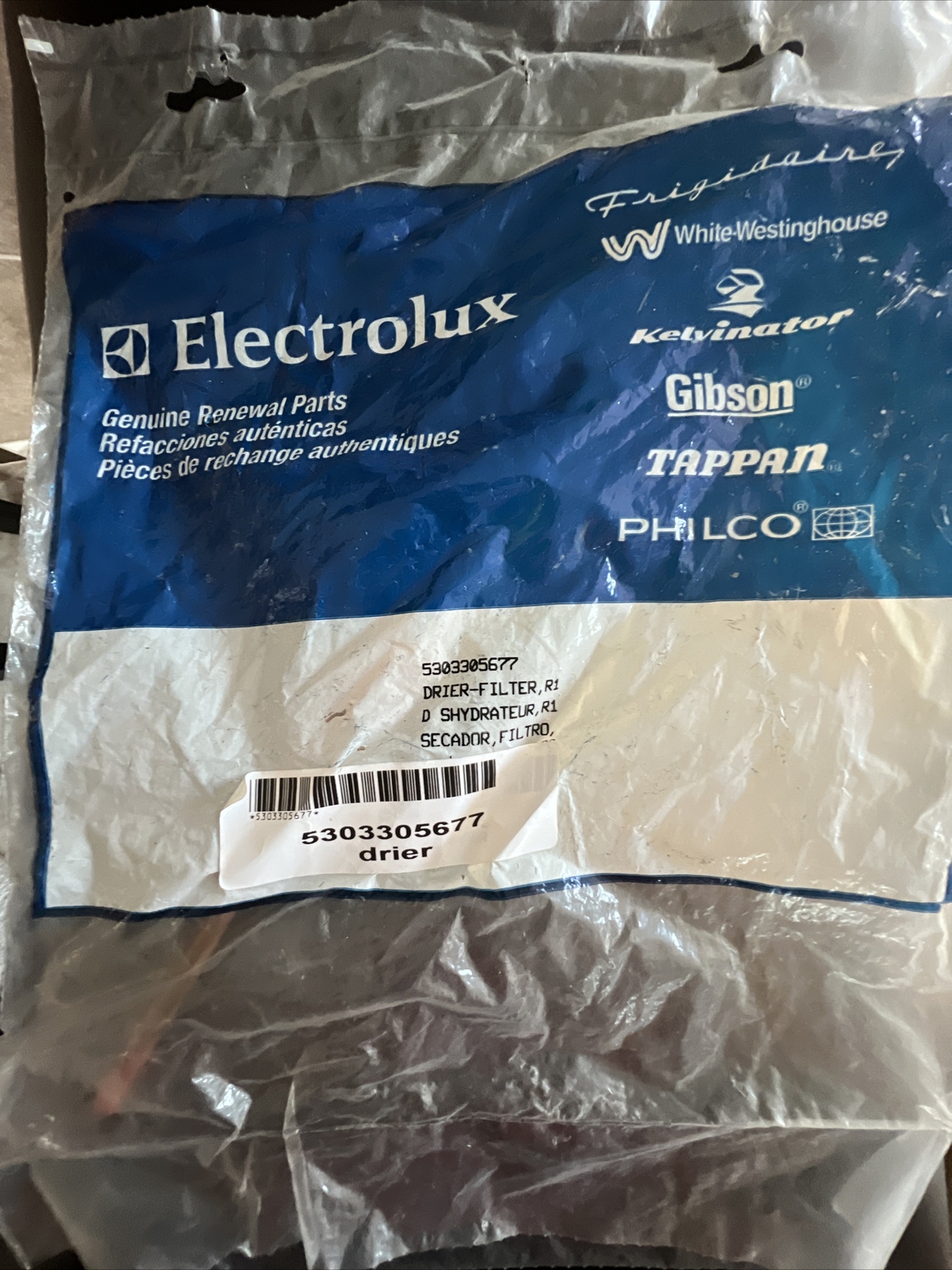 Electrolux Refrigerator Drier 5303305677 Filter Dryer-new In Sealed Bag ...