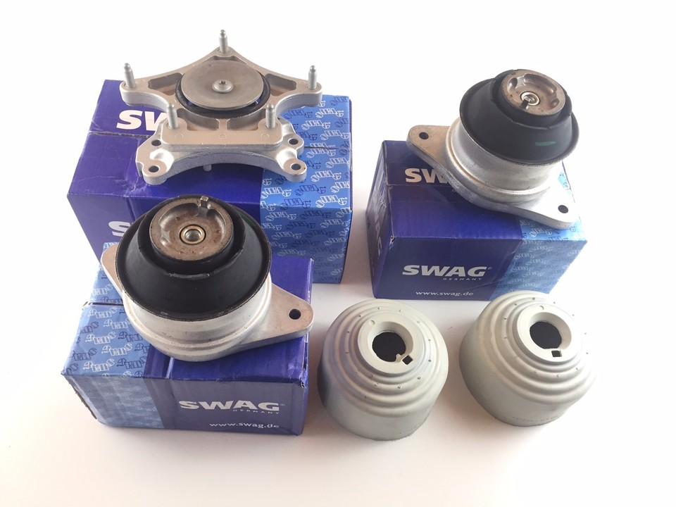 2x Motorlager 1 x Getriebelager SWAG Germany W204 W221 4-Matic S 320 ...