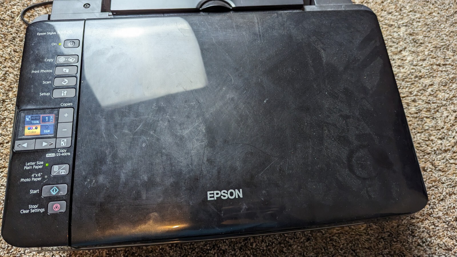 Epson Stylus NX420 All-in-One Inkjet Printer *Please Read Description ...