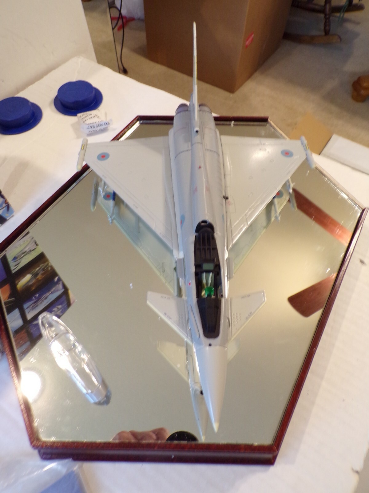FRANKLIN MINT DIECAST 1.48 EUROFIGHTER TYPHOON UK SING BOTH BOXES ...