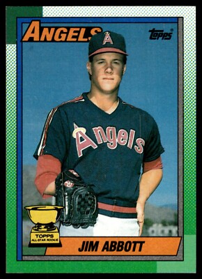1990 Topps #675 Jim Abbott California Angels | eBay