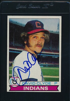 1979 Topps #399 David Clyde Indians Signed Auto *8962 | eBay
