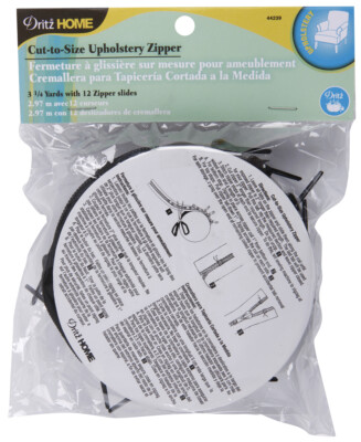 Dritz Home Cut-To-Size Nylon Zipper 3-1/4yd-Black, 44239 | eBay