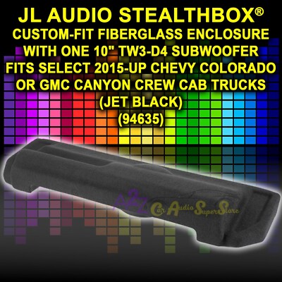 JL AUDIO STEALTHBOX® (94635) CUSTOM-FIT FIBERGLASS ENCLOSURE WITH ONE ...