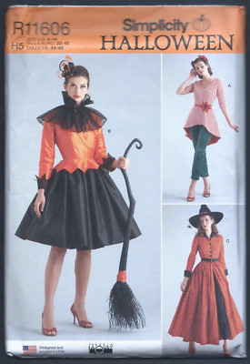 New/Uncut Simplicity R11606 Misses Costume Witch Pattern 3 Variations ...