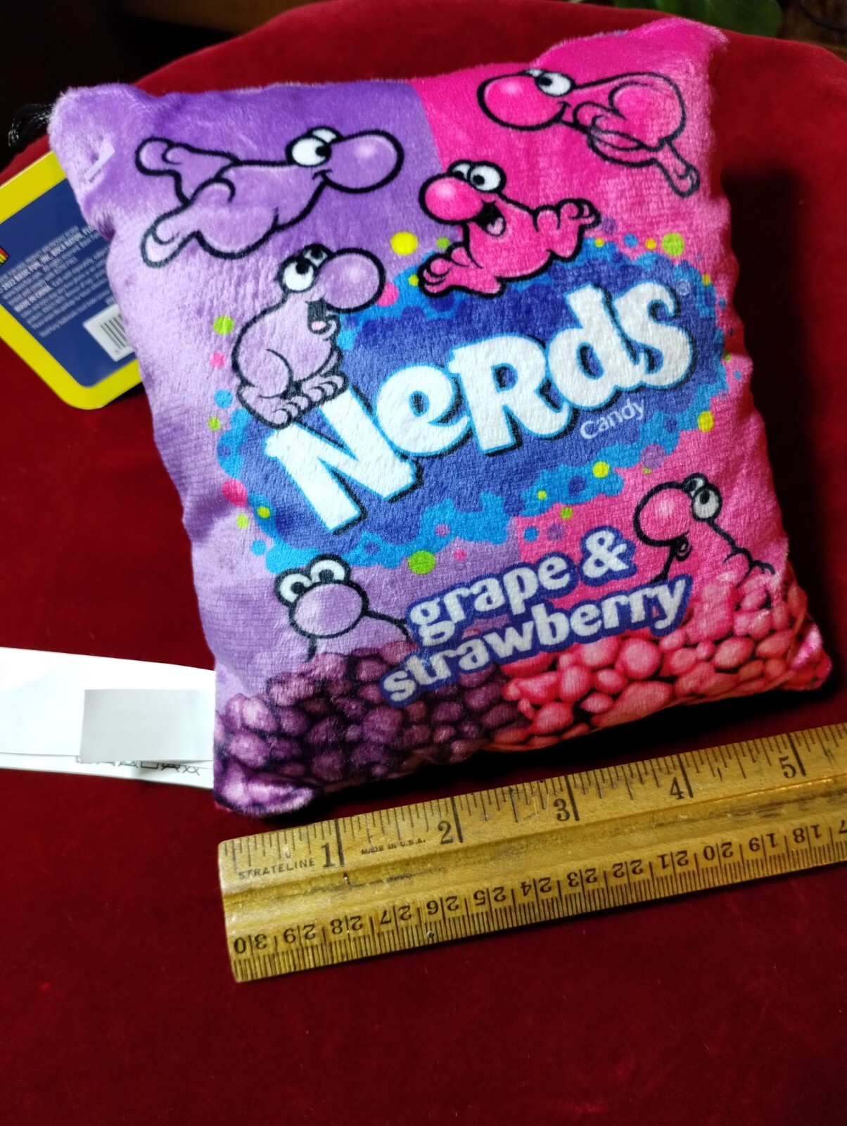 Basic Fun Nerds Candy Plush Pillow NEW Pink Purple GRAPE STRAWBERRY NWT fans | eBay