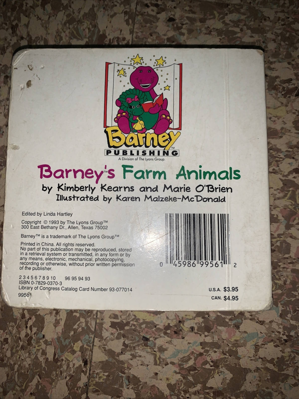 Barney's Farm Animals 9780782903706| eBay