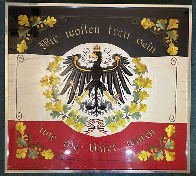 Pre World War 1 WW1 WWI Imperial Prussian German Veterans Banner Flag ...