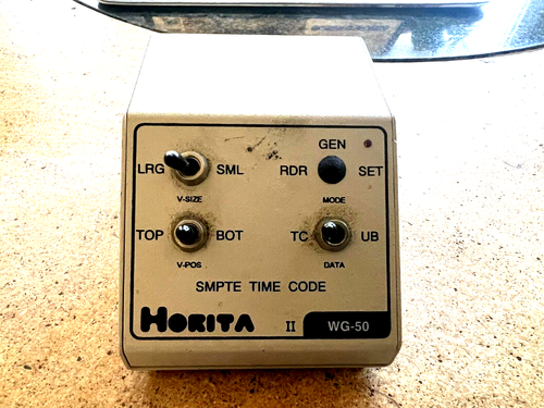 HORITA WG-50 SMPTE TIME CODE READER WORKS GREAT | eBay