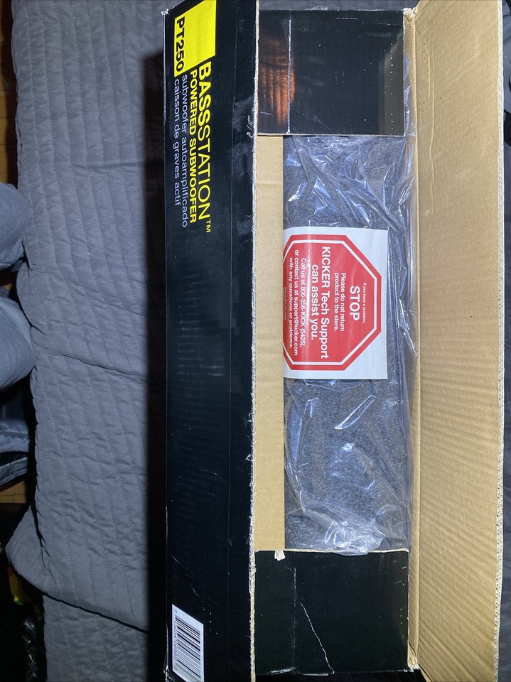 KICKER PT250 10″ Subwoofer with Built-In 100W Amplifier 713034068853| eBay